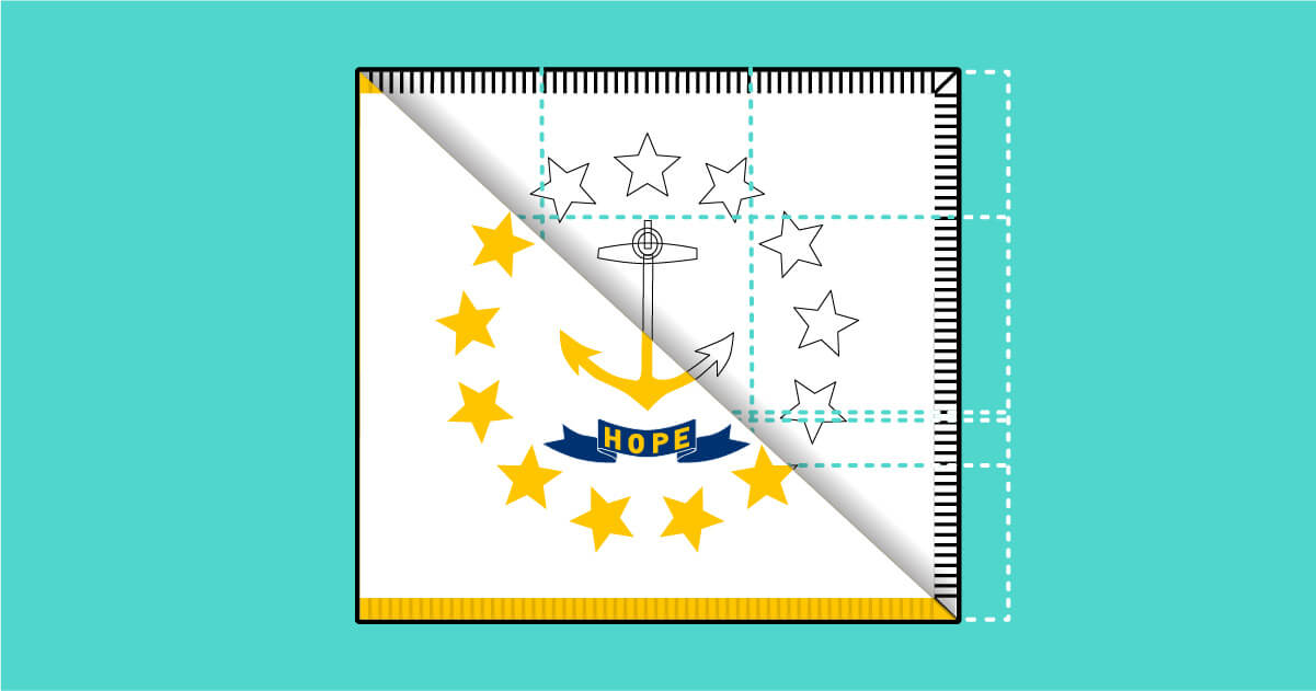 13 Colonies Rhode Island Flag Rhode Island Colony Flag | Rhode Island